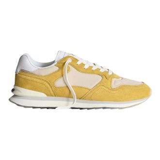 Hoff Homme, Chaussures, Jaune, Taille: 45 EU Baskets R&eacute;tro Monocouleur avec D&eacute;tails Blancs
