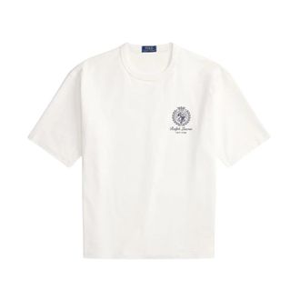Polo Ralph Lauren T-Shirt mit Grafik im lockeren Jersey-Schnitt - - Tops - Herren - Wei&szlig; - 2XL