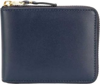 Comme Des Gar&ccedil;ons unisex, Pre-owned, Bleu, Taille: ONE Size Portefeuille zipp&eacute; Pre-owned Classic Leather Line