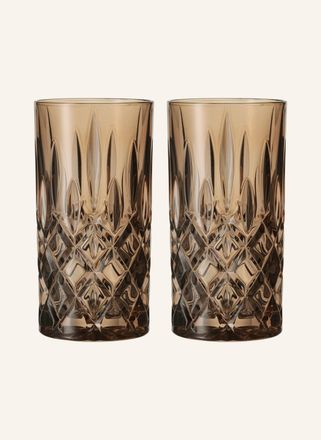 Nachtmann 2er-Set Longdrinkgl&auml;ser Noblesse braun