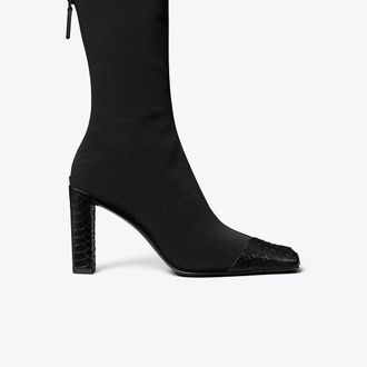 Tory Burch Asymmetrischer Stiefel mit Zehenkappe