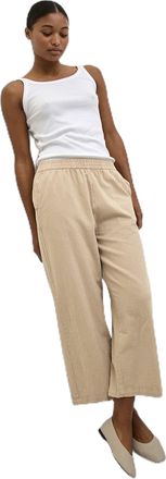 Kaffe Casual Hose KAnaya Damen Casual Hose Culotte Weites Bein Hohe Taille Capri Damenhose 40, Classic Sand