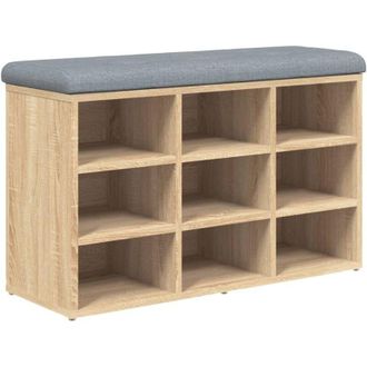 vidaXL Schuhbank Sonoma-Eiche 82 x 32 x 50 cm Holzwerkstoff vidaXL