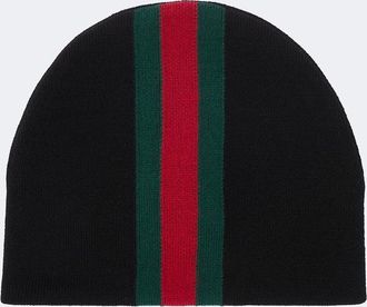 Gucci Bonnet Web Stripe en laine