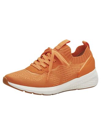 Tamaris Damen Sneaker Low Textile Vegan; ORANGE/orange; 38