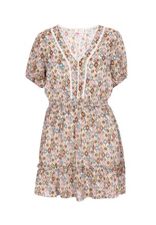 Izia Kleid Frauen Kamel mehrfarbig