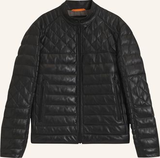 HUGO BOSS Lederjacke Jonn2_In schwarz