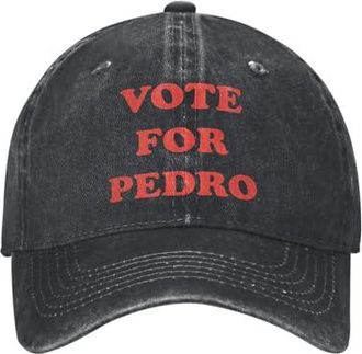 Generic Casquette dHomme, Casquette de Baseball lav&eacute;e, votez pour Pedro Chapeau Routier d&eacute;t&eacute; pour Un Couple, randonn&eacute;e d&eacute;contract&eacute;e, p&ecirc;che, Soleil, Casquettes