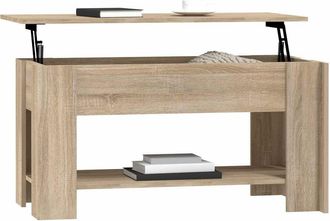 Generic Couchtisch, Liftplatte aus Holzwerkstoff mit Unterer Offener Ablage, Moderner, Minimalistischer Wohnzimmer-Mitteltisch f&uuml;r Heimdekoration und den (101