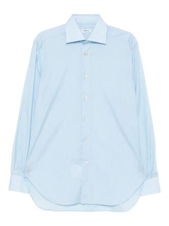 Kiton chemise en coton - Bleu