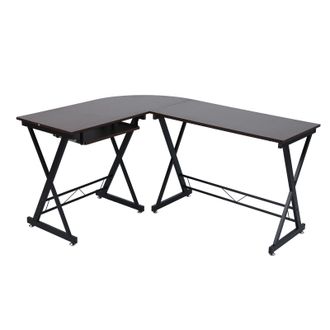 SVITA Eckhart Eckschreibtisch Gaming Tisch 150 x 120 cm Schwarze Metall-Beine Computertisch B&uuml;rotisch Arbeitstisch PC Tisch Schreibtisch Platzsparend Eck Ti