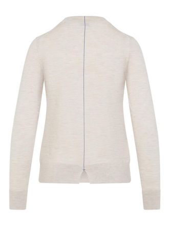 Burberry Pull Col Rond - Blanc
