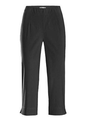 Stehmann Ina-530, Bequeme, stretchige Caprihose Farbe schwarz, Gr&ouml;&szlig;e 40