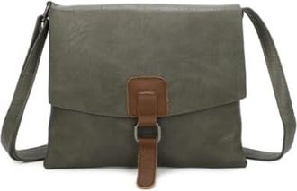 Generic Sac &agrave; bandouli&egrave;re en cuir v&eacute;g&eacute;talien pour femme | Sac &agrave; bandouli&egrave;re pour femme | Sac messenger - Anthracite