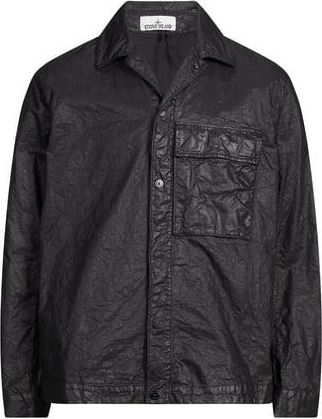 Stone Island Chemise froiss&eacute;e &agrave; col classique