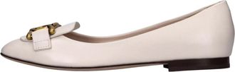 Tod's Femme, Chaussures, Beige, Taille: 41 EU Ballerines en cuir