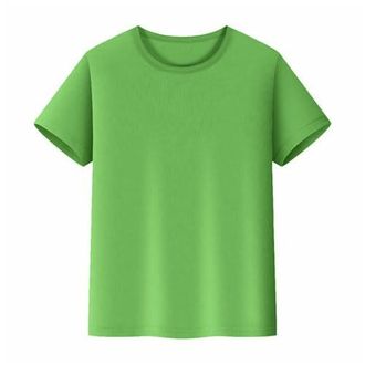 Generic T-shirt dentra&icirc;nement pour homme, haut de course pour homme, t-shirt de sport, col rond, t-shirt de gym, manches courtes, vert, XXL