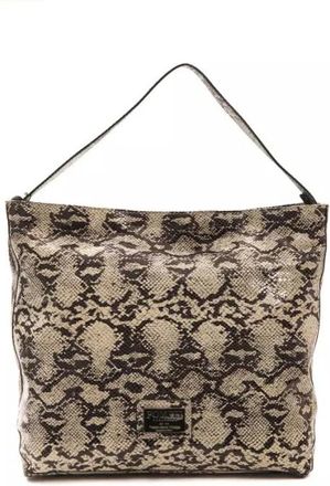 Pompei Donatella Femme, Sacs, Gris, Taille: ONE Size Sac &agrave; Bandouli&egrave;re en Cuir Gris Exotique pour Femmes