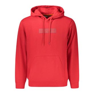 Napapijri Box Logo Hoodie - - Sweatshirts & Hoodies - Herren - Rot - XL