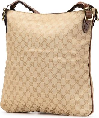 Gucci Hobo Bags - GG Canvas Crossbody - Gr. unisize - in Braun - f&uuml;r Damen