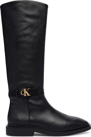 Calvin Klein Stiefel Calvin Klein Square High Boot Lth Mg Hdw HW0HW03187 Schwarz