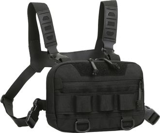Generic Brustpackung, Brusttasche, Westentasche f&uuml;r Herren, gro&szlig;e &Ouml;ffnung, Oxford-Stoff mit Netzr&uuml;cken, multifunktionale Plattform