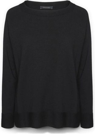 Elena Miro Femme, Pulls, Noir, Taille: 46 FR Pull col bateau
