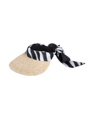 Karl Lagerfeld K/ZEBRA RAFFIA VISOR
