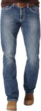 Wrangler Jean 20X pour homme - N&deg; 42 - Jean bootcut vintage, bleu ciel, 40W x 34L