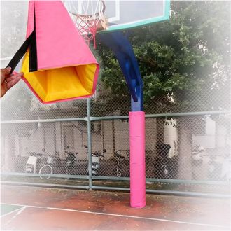 Generic Basketball Pfostenpolster Quadratische Schaumstoff-Pfostenpolsterung, 180 cm Hoch, for Spielplatz, Keller, Garage, Basketballplatz, Pfostenschutz, Sto