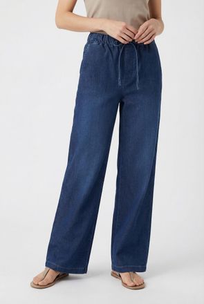 MAC Broeken Weite Jeans MAC WIDE EASY, Damen, Gr. 36, L&auml;nge 34, schwarz cobalt blau used, Denim/Jeans, Obermaterial: 68% Baumwolle, 28% Polyester, 4% Elasthan, un