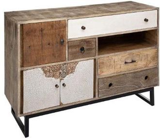 Atmosphera Atmosphera - Buffet 4 Tiroirs et 3 Portes Koval 115cm Naturel