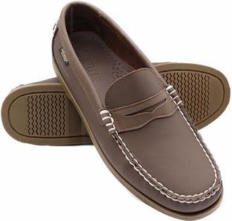 Zerimar Mocassin pour Homme en Cuir Véritable, Chaussure Décontractée Élégante et Légère pour Un Usage Quotidien ou Formel, Chaussure Confortable, Couleur Mar