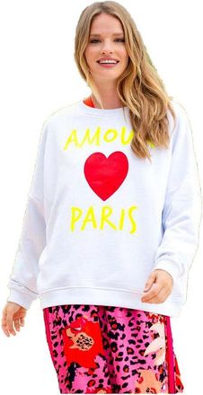 Miss Goodlife Sweatshirt Miss Goodlife MG11160 Amour Paris Swatshirt, weiss