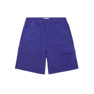 Stone Island Homme, Shorts, Bleu, Taille: W30 Shorts Bermuda Bleu Outremer en Nylon Extensible Deux Sens
