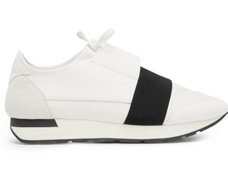 Balenciaga Bacl & White Race Runner Sneakers Size 37