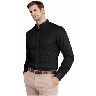 Kebello Chemise Col Mao Noir H