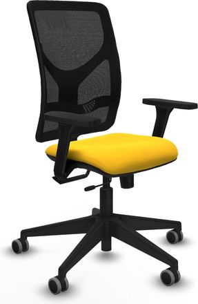 Piqueras y Crespo B&uuml;rostuhl mit 3D-Armlehnen, h&ouml;henverstellbare Lendenwirbelst&uuml;tze, ausgestattet mit Syncro/Traslack und Schneideschaum, mit Rollen von 65 mm, Parkett, 