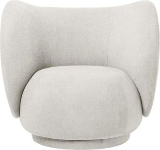 Ferm Living Fauteuil en tissu boucl&eacute; Rico Ferm Living