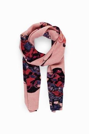 Desigual SCARF_FLOWER SCRIB, 3044 ROSA GLAMOUR, U, rouge, taille unique