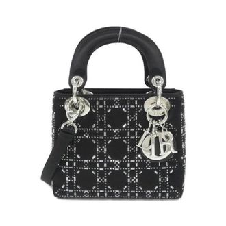 Dior Pre-owned Lady Dior Satin Bag - - Pre-owned - Damen - Schwarzk - ONE SIZE