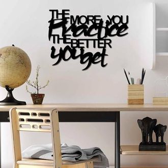 Hanah Home Stylish Black Decorative Metal Wall Accessory, 50 x 38 cm | 100% Metal, 1.5 mm Thickness | Lightweight 0.70 kg | Perfect for Modern Home Decor