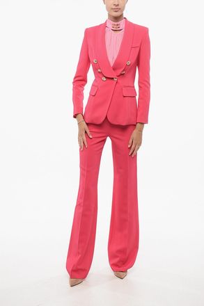 Elisabetta Franchi Doppelreihiges Kleid mit Schalkragen Elisabetta Franchi