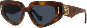 Loewe Femme, Accessoires, Brun, Taille: 51 MM Anagram Lunettes de soleil
