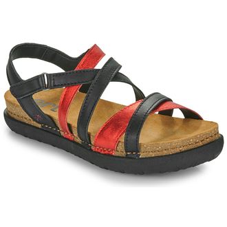 Art Rhodes Sandalen/Sandaletten Damen Schwarz/Rot - 39 - Sandalen/Sandaletten Shoes