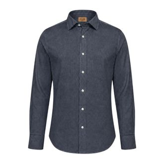 Alviero Martini 1A Classe Homme, Chemises, Bleu, Taille: 2XL Chemise Slim Fit