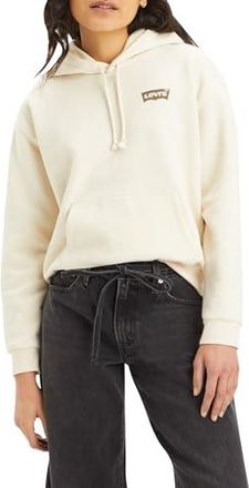 Levi's Sweat à Capuche Graphic Everyday pour Femme, Sweat à Capuche Annessa Cheetah BW Fill White Swan, XS