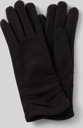 Eem Fashion Handschuhe aus elastischem Material-Mix mit Raffungen