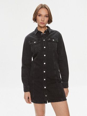 Tommy Jeans Jeanskleid AlineDW0DW17209 Schwarz Regular Fit