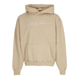 Karl Kani Autograph Heavy Hoodie mit Fronttasche - - Sweatshirts & Hoodies - Herren - Beige - L